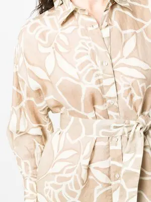XACUS Graphic-print Asymmetric Dress
