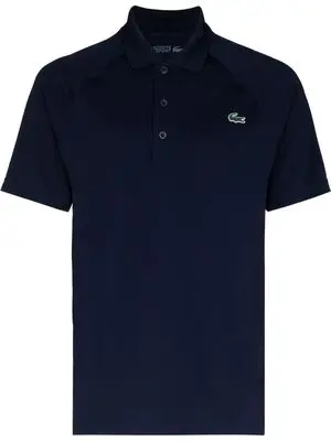 Lacoste Logo-patch Short-sleeved Polo Shirt - Blue