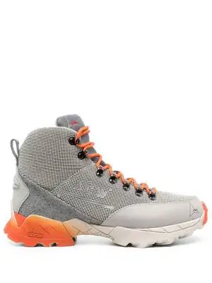 A-COLD-WALL* Logo-print Mesh High-top Sneakers - Grey