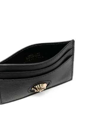 Versace La Medusa Leather Cardholder - Black