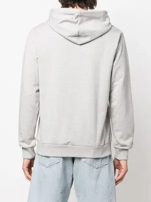 A.p.c. Logo Drawstring Hoodie - Grey