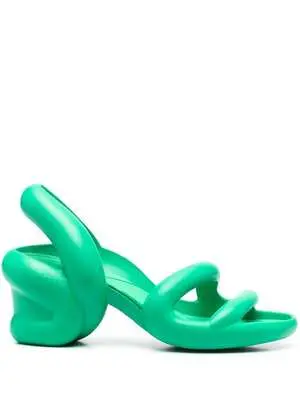 Camper Kobarah Mid-heeled Slides - Green