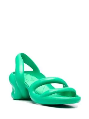 Camper Kobarah Mid-heeled Slides - Green