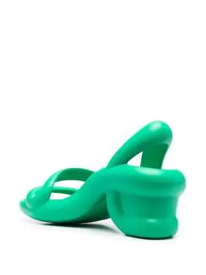 Camper Kobarah Mid-heeled Slides - Green