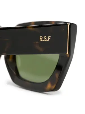 RETROSUPERFUTURE Tortoiseshell Rectangular Sunglasses