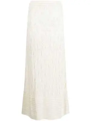 Le Kasha Amon Crochet-knit Maxi Skirt