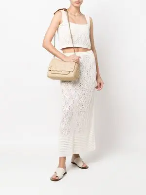 Le Kasha Amon Crochet-knit Maxi Skirt