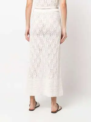 Le Kasha Amon Crochet-knit Maxi Skirt