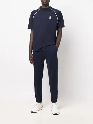 Brunello Cucinelli Embroidered-logo T-shirt