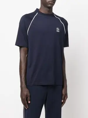 Brunello Cucinelli Embroidered-logo T-shirt