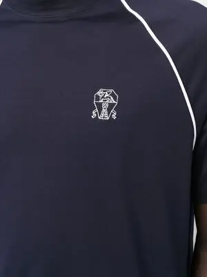 Brunello Cucinelli Embroidered-logo T-shirt