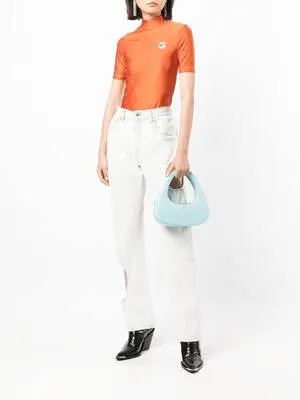 Coperni Logo-print Mock-neck T-shirt