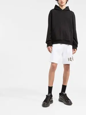 Dsquared2 Icon Cotton Track Shorts - White