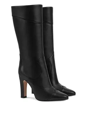 Gucci Pointed-toe Knee-high Boots