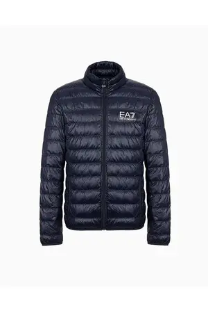 Emporio Armani Ea7 Packable Core Identity Puffer Jacket - Blue
