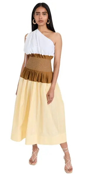 Tory Burch Colorblock Shoulder Dress