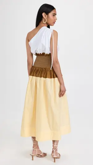 Tory Burch Colorblock Shoulder Dress