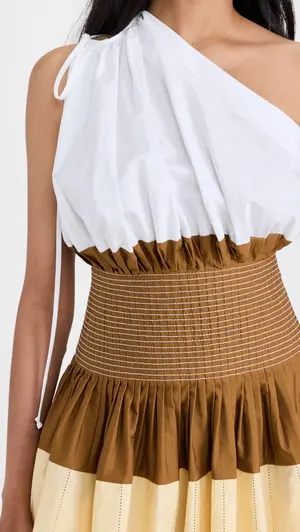 Tory Burch Colorblock Shoulder Dress
