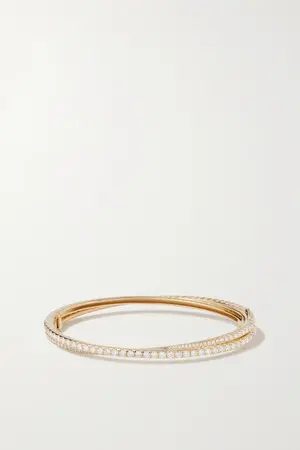 David Yurman Crossover 18-karat Diamond Bracelet - Gold