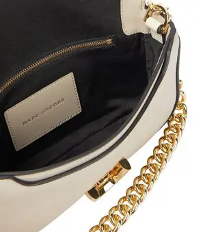 Marc Jacobs J Marc Leather Shoulder Bag - Beige