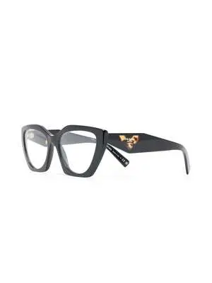 Prada Logo-engraved Cat-eye Glasses