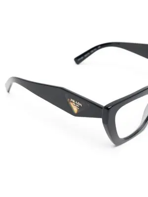 Prada Logo-engraved Cat-eye Glasses