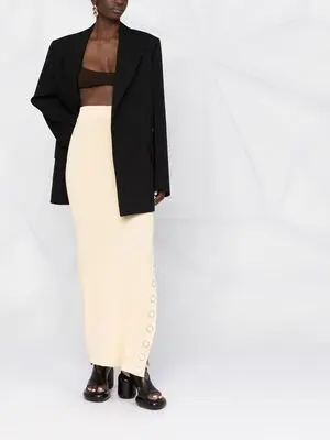 JIL SANDER Rib-knit Maxi Skirt