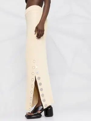 JIL SANDER Rib-knit Maxi Skirt