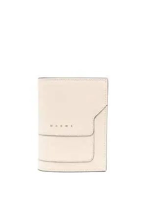 Marni Leather Bi-fold Wallet - Neutrals