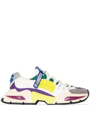 Dolce & Gabbana Air Master Panelled Sneakers - White