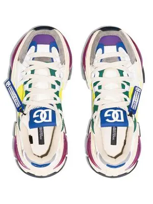 Dolce & Gabbana Air Master Panelled Sneakers - White
