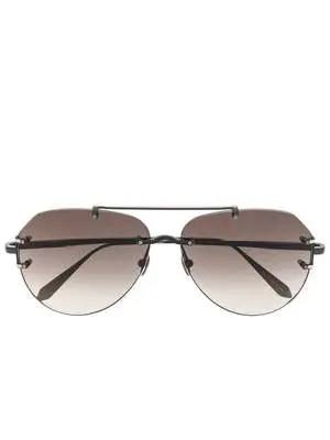 Linda Farrow Pilot-frame Sunglasses - Black
