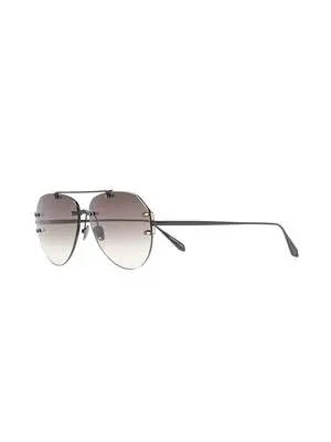 Linda Farrow Pilot-frame Sunglasses - Black