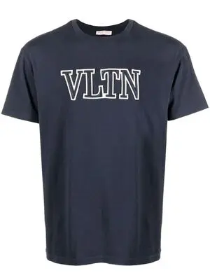 Valentino Garavani Vltn Logo-embroidered T-shirt