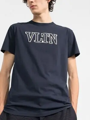 Valentino Garavani Vltn Logo-embroidered T-shirt