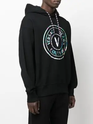 Versace Logo Print Hoodie