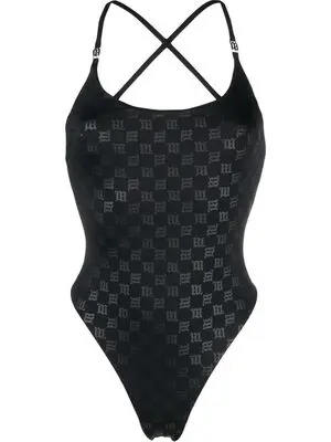 MISBHV Monogram One-piece Swimsuit - Black