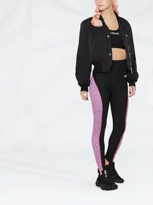 Versace La Greca High-waisted Leggings