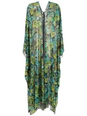 AMIR SLAMA Tropical Print Kaftan