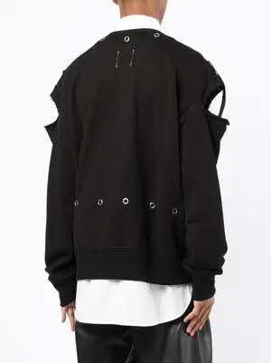 TAKAHIROMIYASHITA THESOLOIST. Graphic Print Distressed Jumper