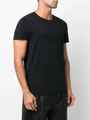 Balmain Logo-embossed Cotton T-shirt