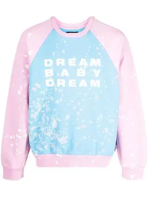 LIBERAL YOUTH MINISTRY Dream Bleach Colour-block Sweatshirt - Blue
