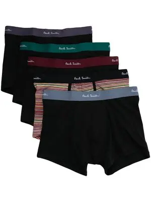 Paul Smith Logo-waistband Boxer Pack - Black