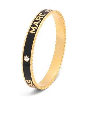 Marc Jacobs Gold Tone Logo Bangle