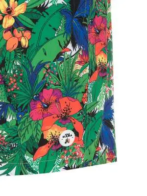 AMIR SLAMA Floral-print Swim Shorts
