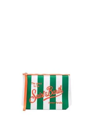 MC2 SAINT BARTH Striped Clutch Bag