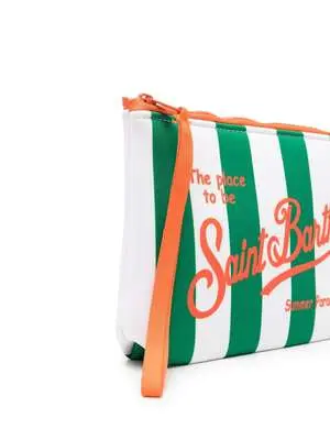 MC2 SAINT BARTH Striped Clutch Bag