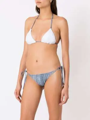 AMIR SLAMA Colour-block Triangle Bikini