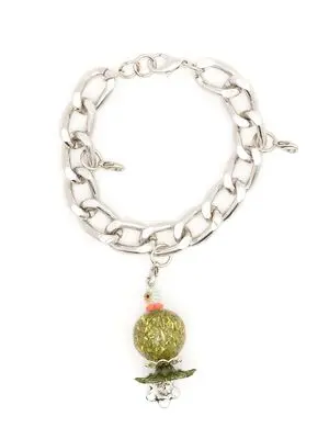 AMIR SLAMA Interchangeable Charm Bracelet And Drop Earrings Set