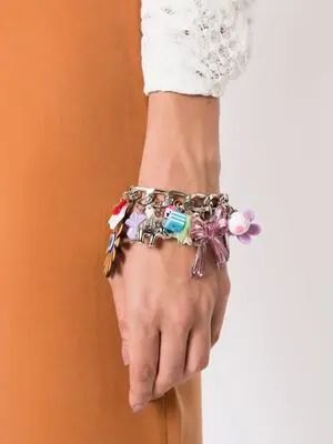 AMIR SLAMA Multi-charm Chain Bracelet